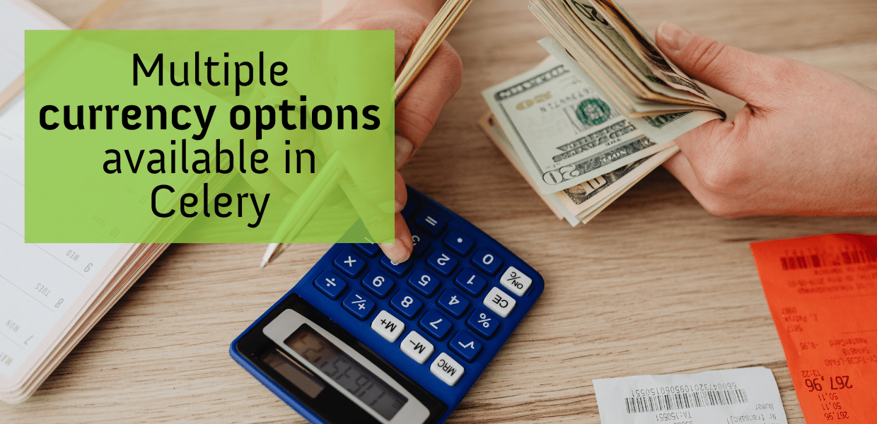 Multiple currency options now available in Celery - Celery